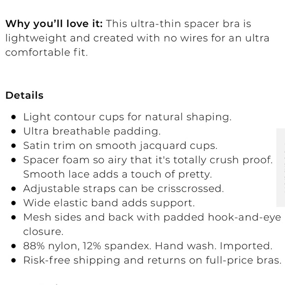 Soma | Intimates & Sleepwear | Soma Lightest Lift Wireless Cherry Red ...